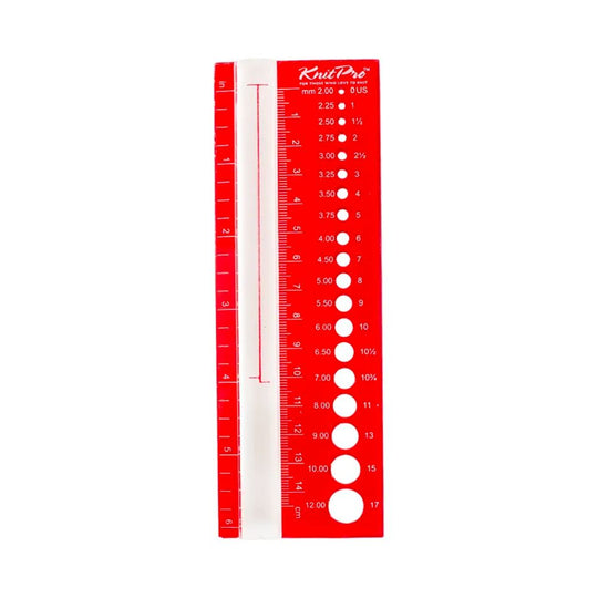 KnitPro Needle Gauge/View Sizer – Convent and Chapel Wool Shop